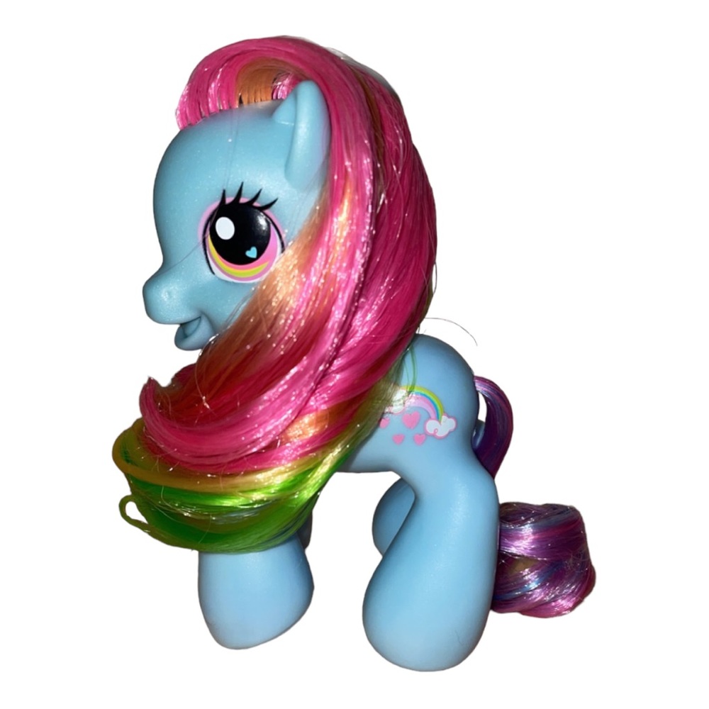 2008 My Little Pony Rainbow Dash Blue With Rainbow He… - Gem